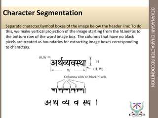 Devanagari Character Recognition | PPT