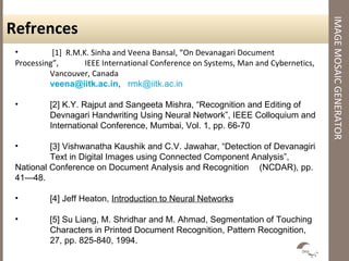 Devanagari Character Recognition | PPT