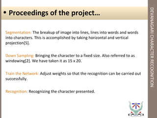 Devanagari Character Recognition | PPT