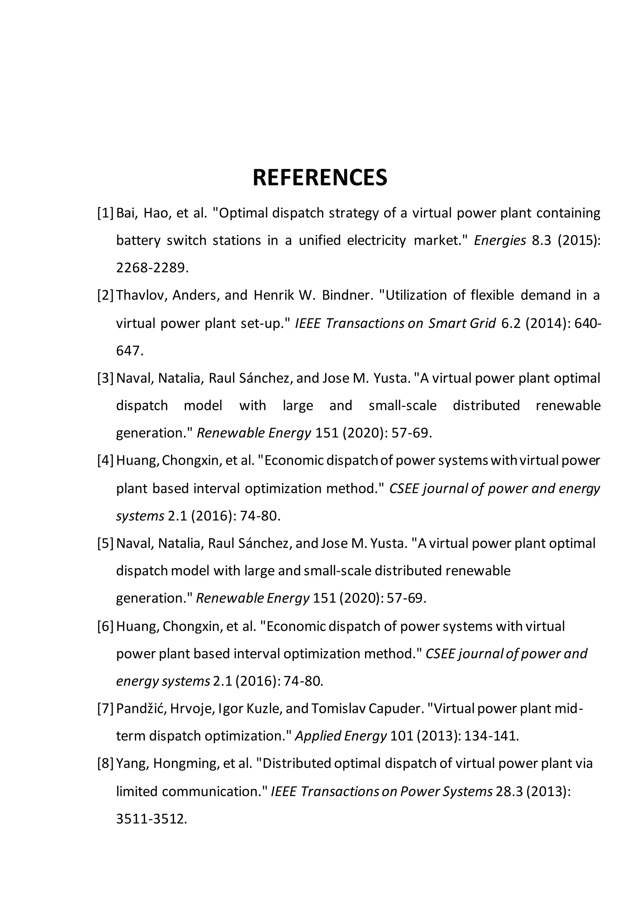 energy dispatch using virtual power plant | PDF