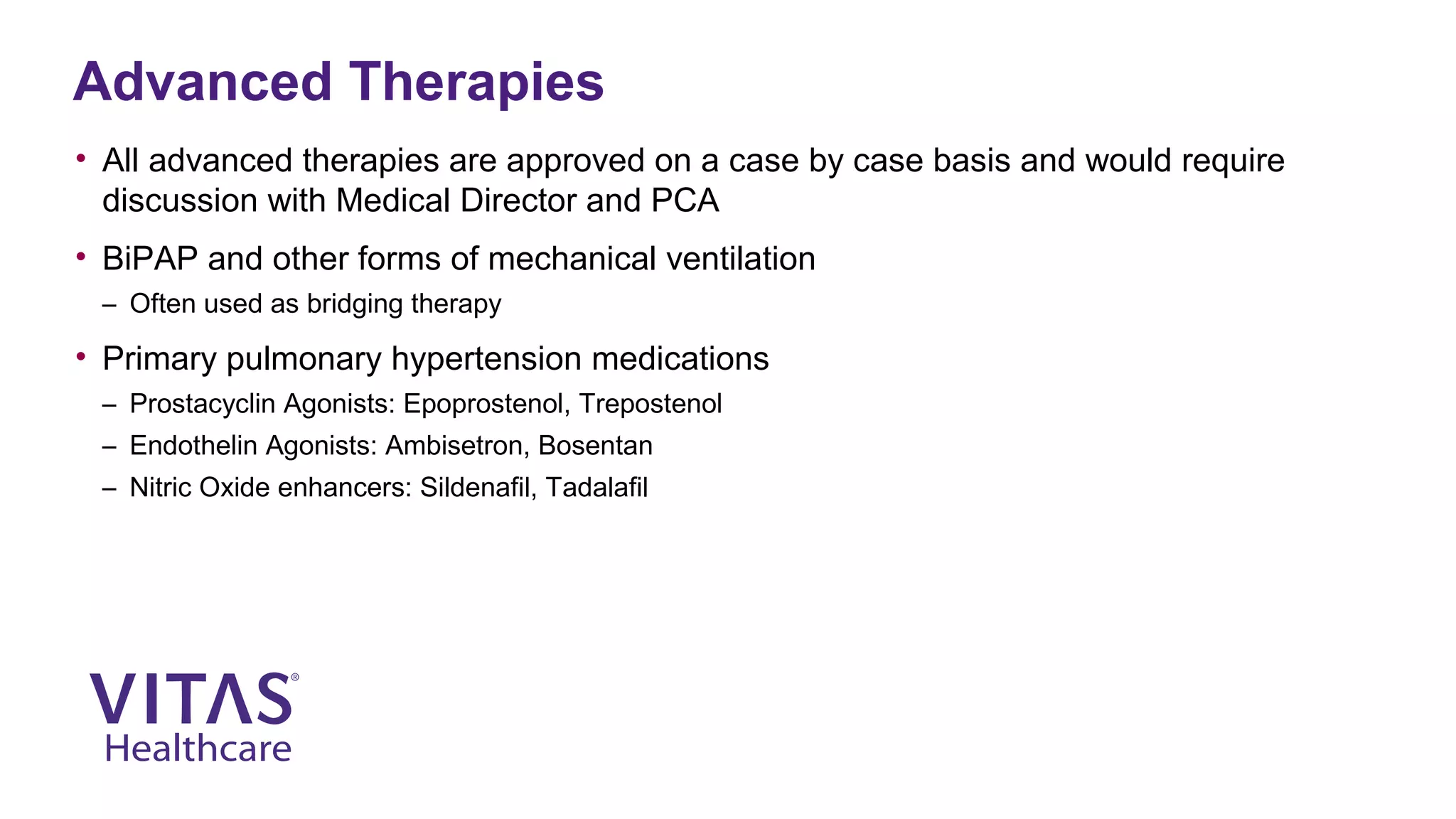 End Stage Pulmonary Disease | VITAS Healthcare | PPT