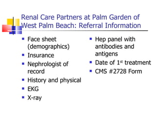 End Stage Renal Disease RCP | PPT