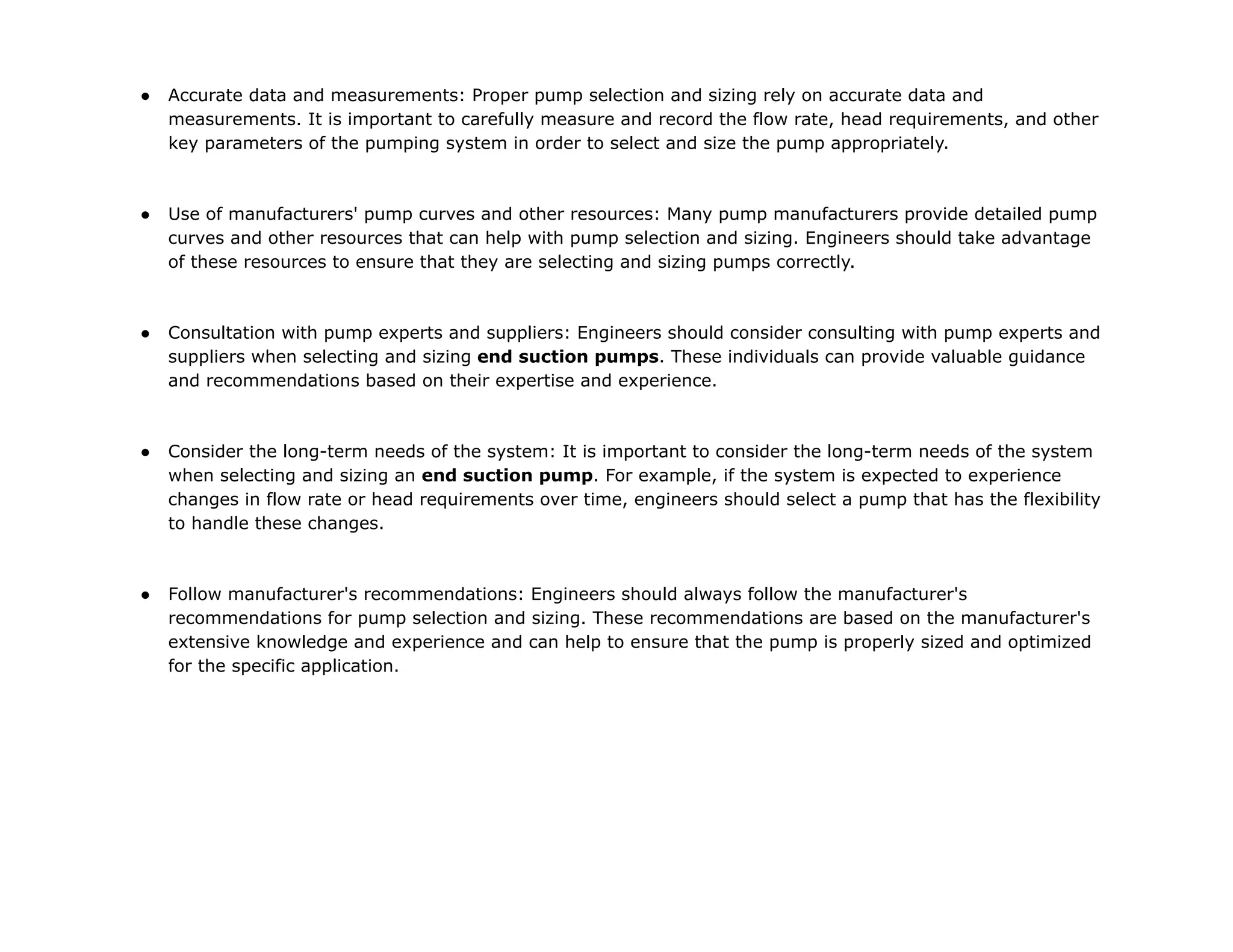 End Suction Pump Selection and Sizing: A Guide for Engineers | PDF | Physics | Science