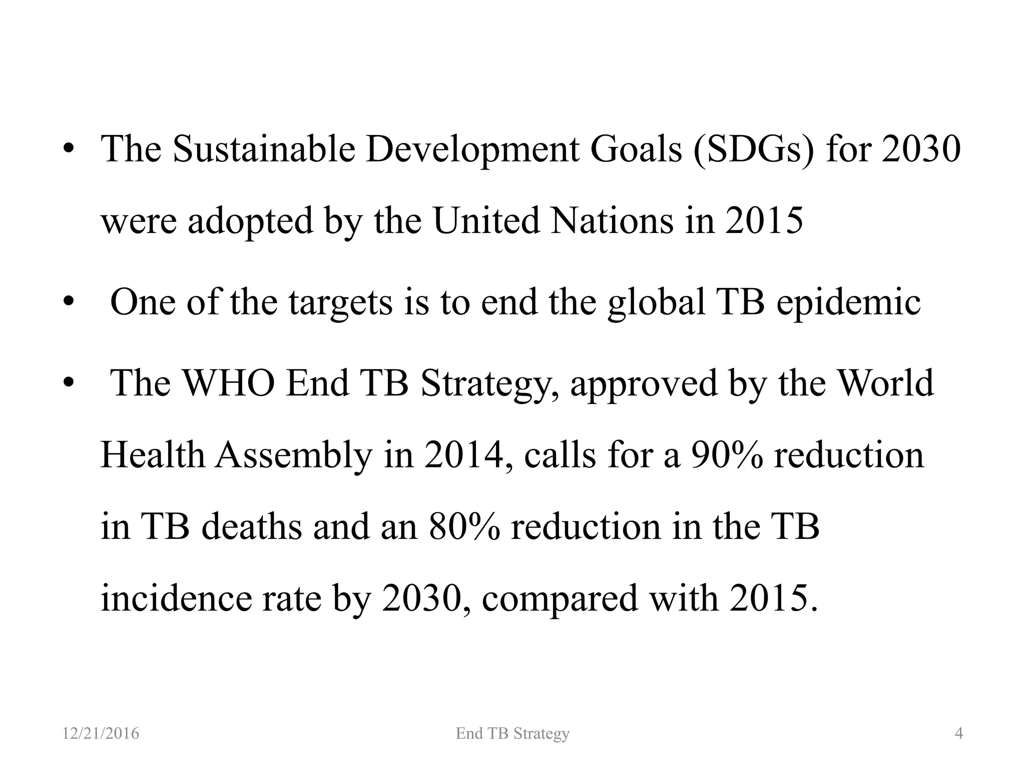 End tb strategy | PPTX