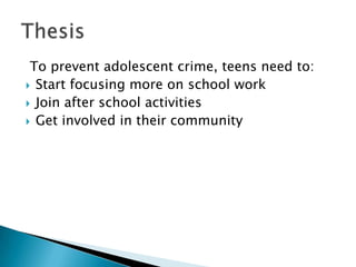 Period 7 - Kaitlynn Aguilera - End Teen Violence | PPTX