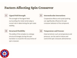 Schiff base complexes and its uses along with a fe complex | PPTX