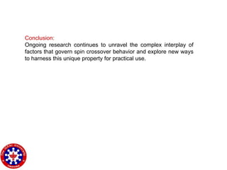 Schiff base complexes and its uses along with a fe complex | PPTX