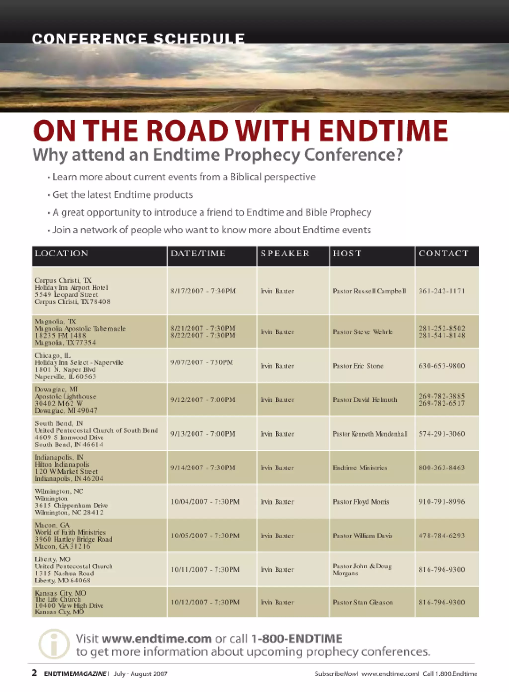 Endtime Magazine July August | PDF