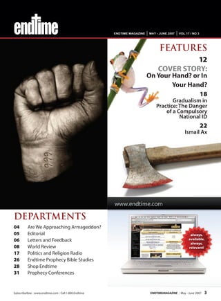 Endtime Ministries Magazine May-June Edition | PDF