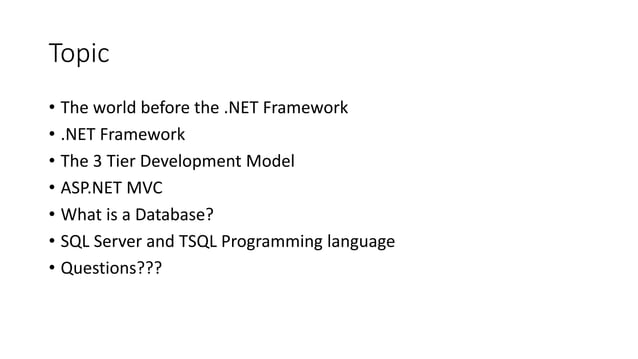 End to End Software Application Development using ASP.NET MVC | PPT