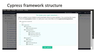 End to end test automation with cypress | PPTX | Web Development | Internet