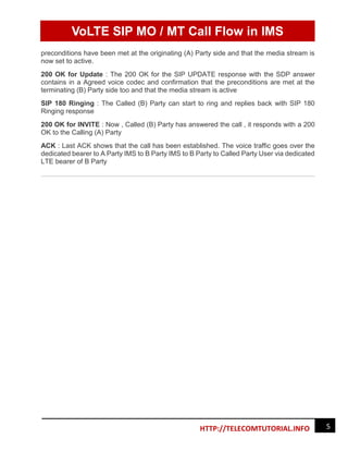 End to End volte ims sip call flow Guide - Mobile originating and ...