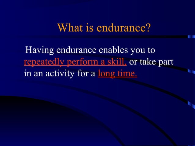 Endurance | PPT