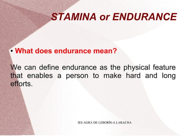 Endurance | PPT