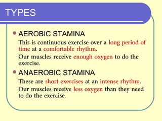 Endurance or stamina | PPT