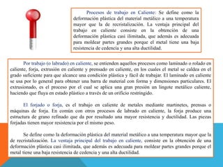 Endurecimiento de los metales | PPTX