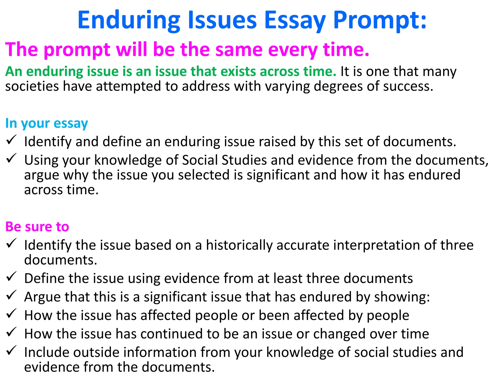 Enduring_Issues_Essay_writing_powerpoint.pptx