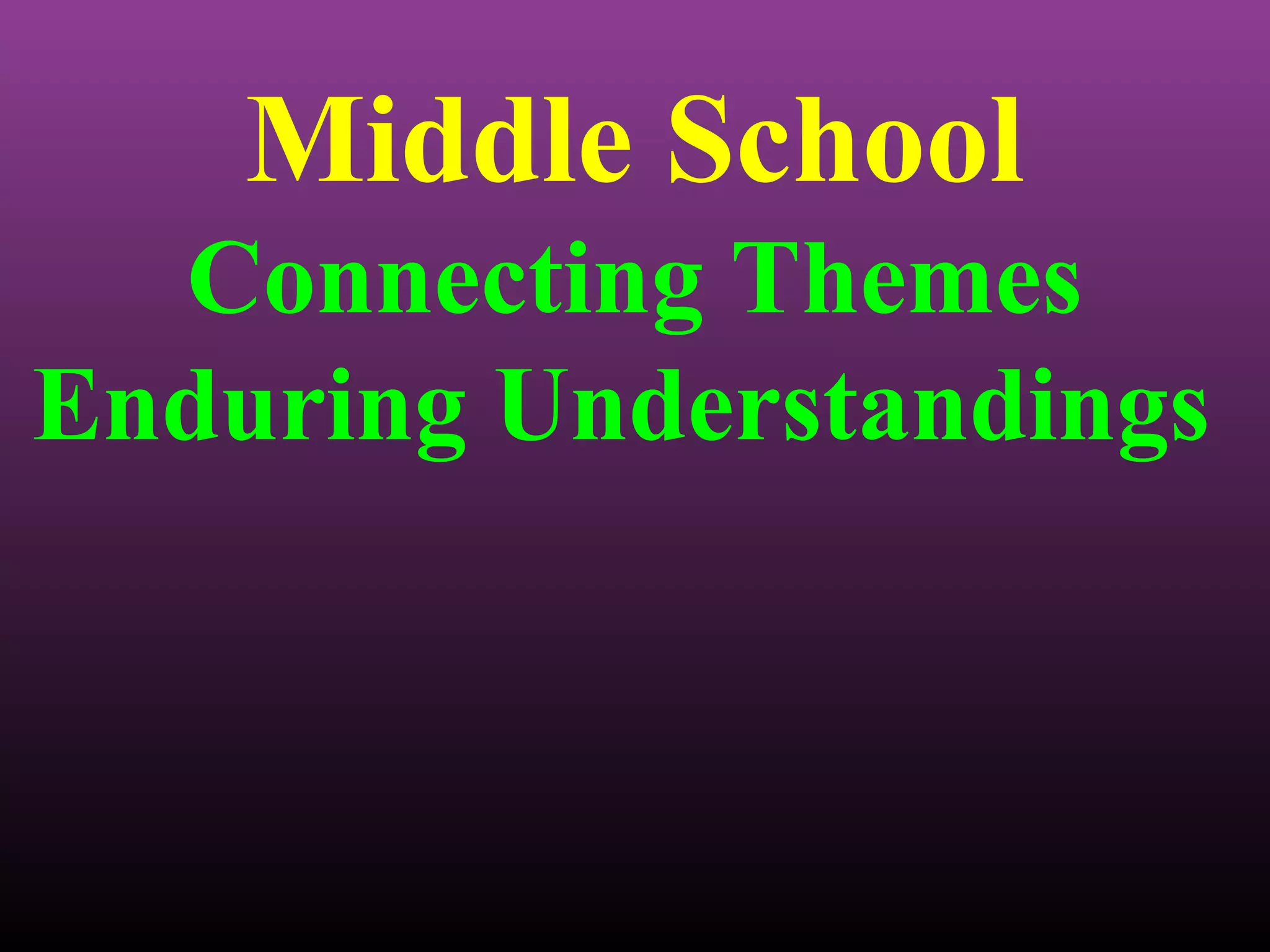 Enduring understandings | PPT