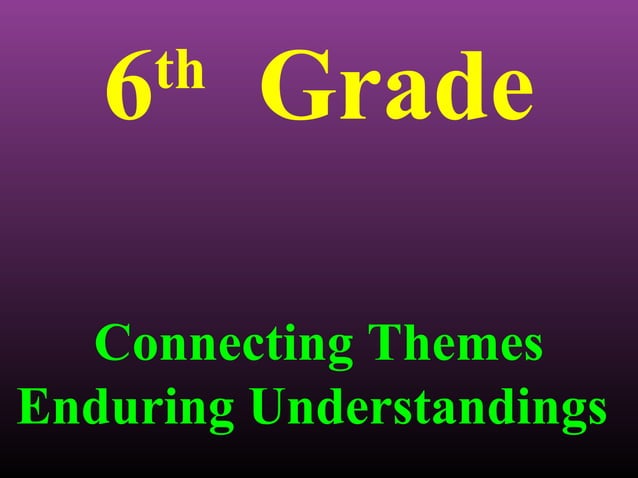 Enduring understandings | PPT