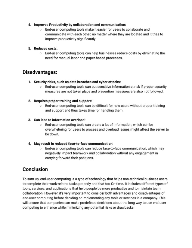 End User Computing .pdf | Shareware and Freeware | Computer Software and Applications