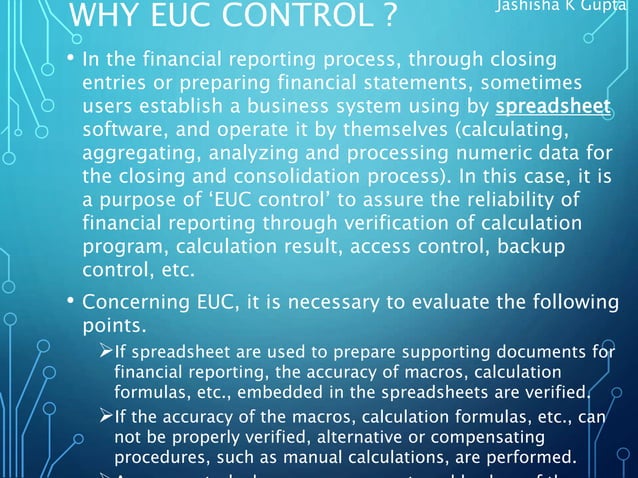 End User Computing (EUC) | PPTX | Computer Software and Applications ...