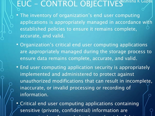 End User Computing (EUC) | PPTX | Computer Software and Applications ...