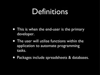 End user development | PPT