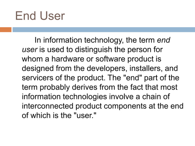 End user development | PPTX