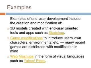 End user development | PPTX