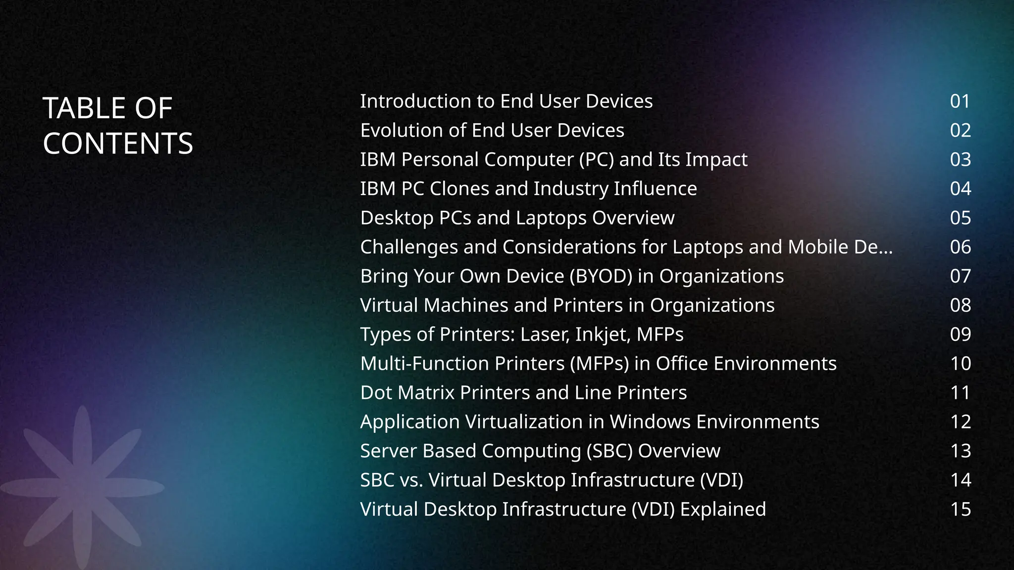 INFRASTRUCTURE BUILDING BLOCKS: END USER DEVICES.pptx