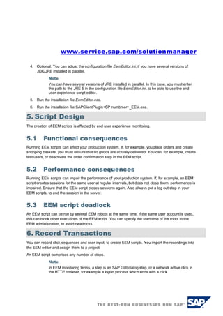 End user experience monitoring | PDF