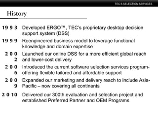 TEC - Evaluation & Selection Methodology | PPT