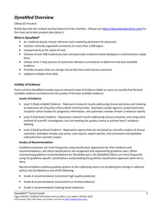 En dynamed trainerguide | DOC | Computing | Technology & Computing