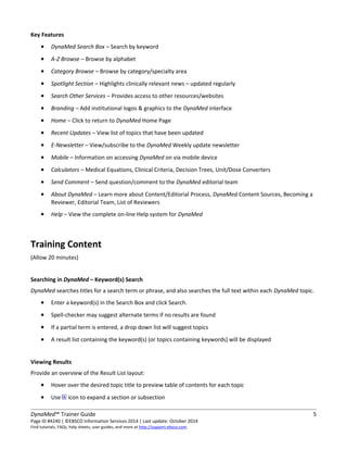 En dynamed trainerguide | DOC | Computing | Technology & Computing