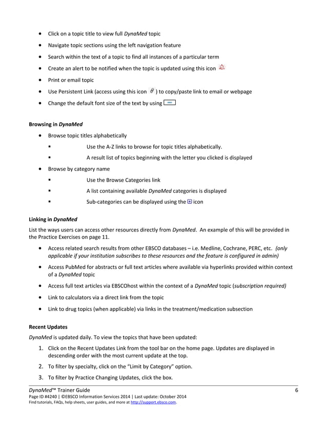 En dynamed trainerguide | DOC | Computing | Technology & Computing