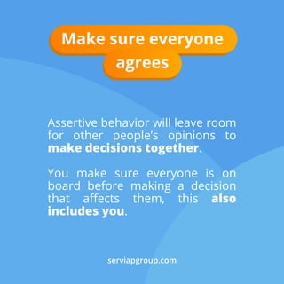 5 examples of assertive behavior in the workplace | PDF