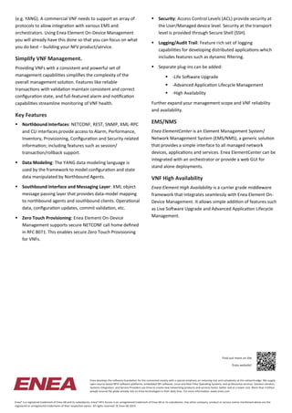 Enea Element On-Device Management Datasheet | PDF | Free Download