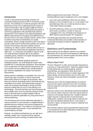 Enea Enabling Real-Time in Linux Whitepaper | PDF