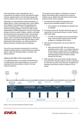 Enea Enabling Real-Time in Linux Whitepaper | PDF