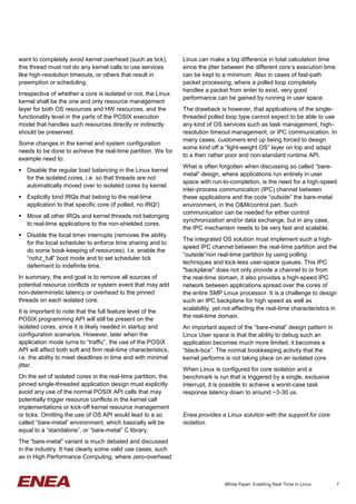 Enea Enabling Real-Time in Linux Whitepaper | PDF
