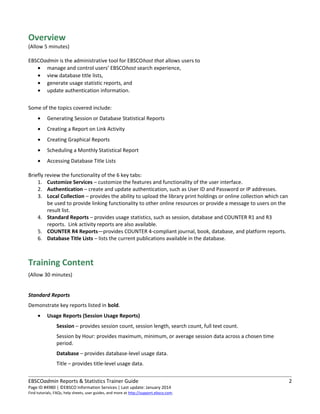 En eadmin reports_stats_trainerguide | PDF