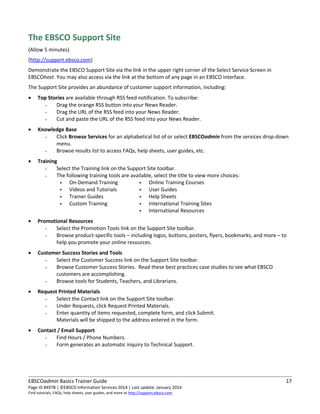 En ebscoadmin basics_trainerguide | DOC | Search | Internet