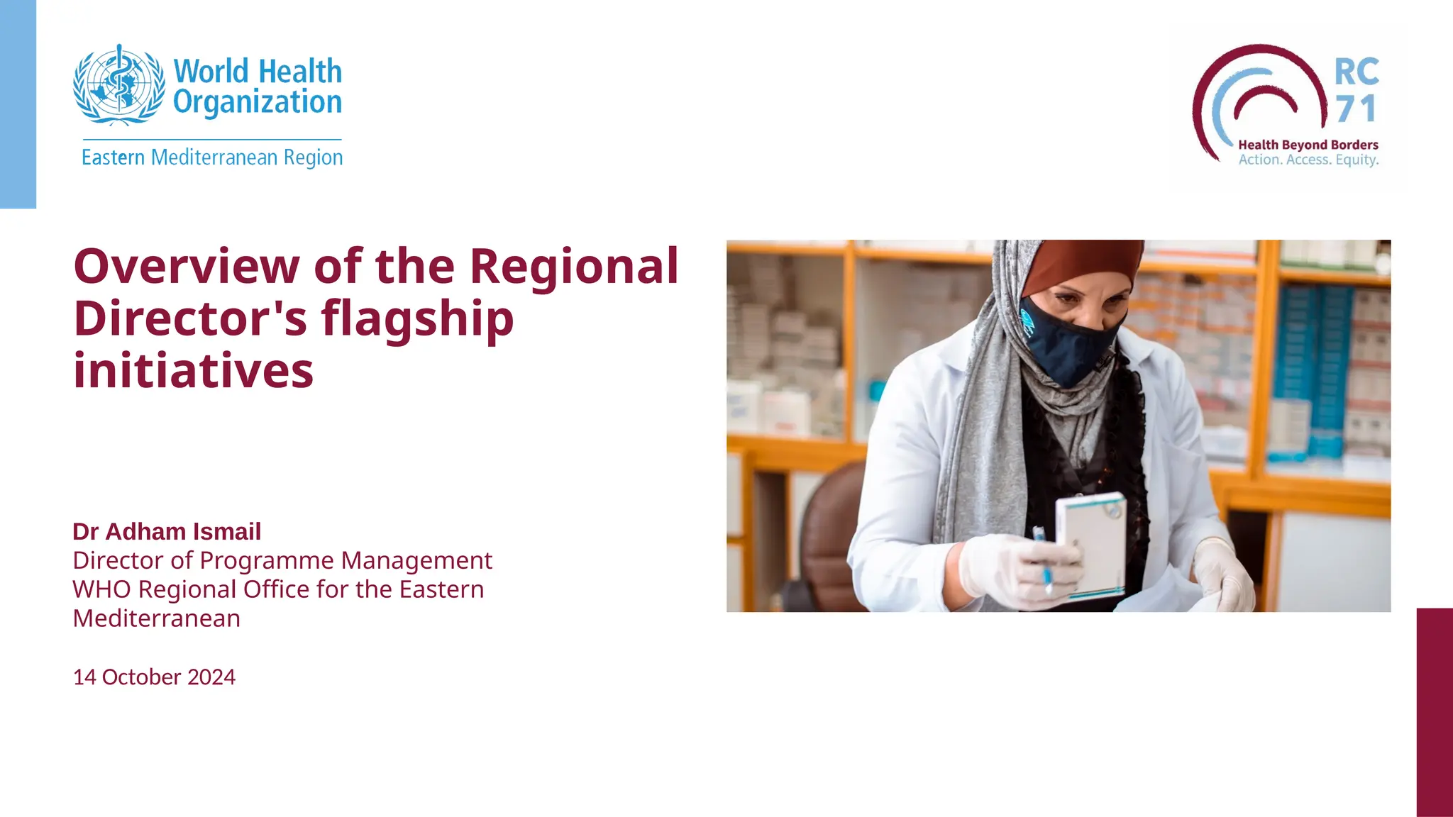 Overview of the Regional Director's flagship initiatives | PPT