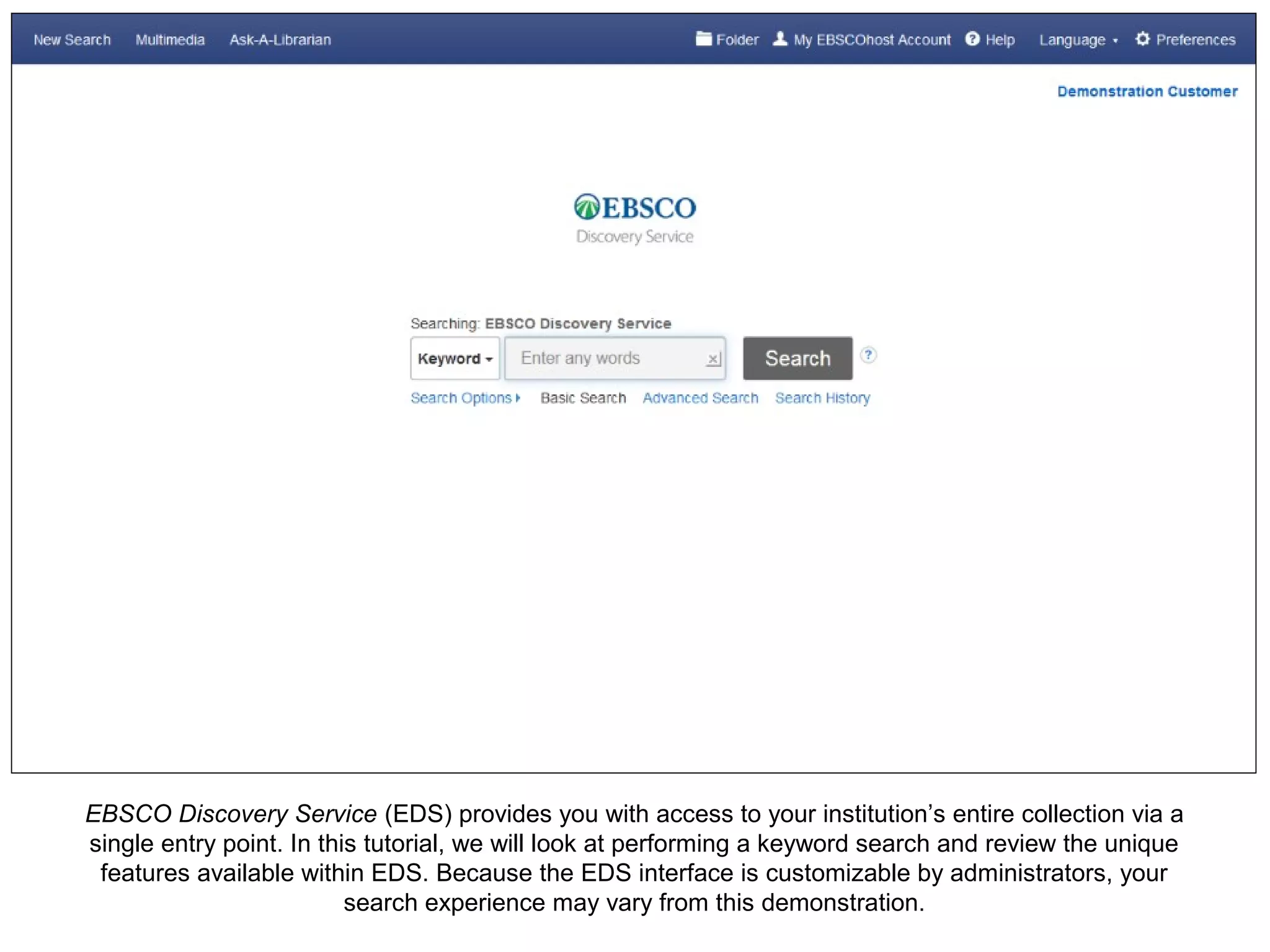 Introduction to EBSCO Discovery Service | PPT