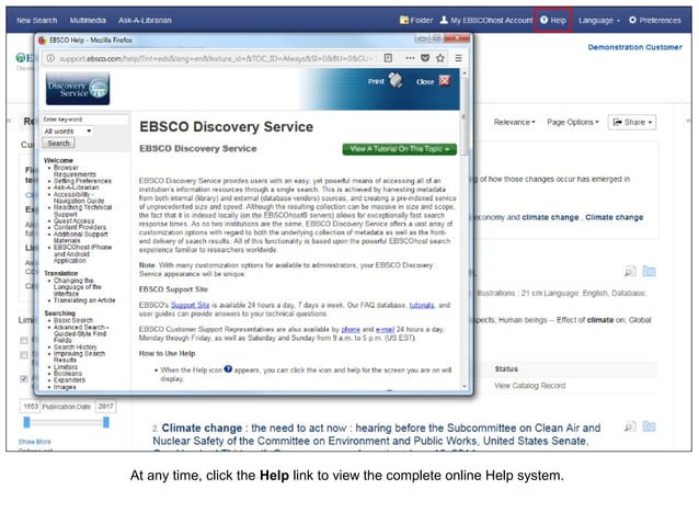 Introduction to EBSCO Discovery Service | PPT