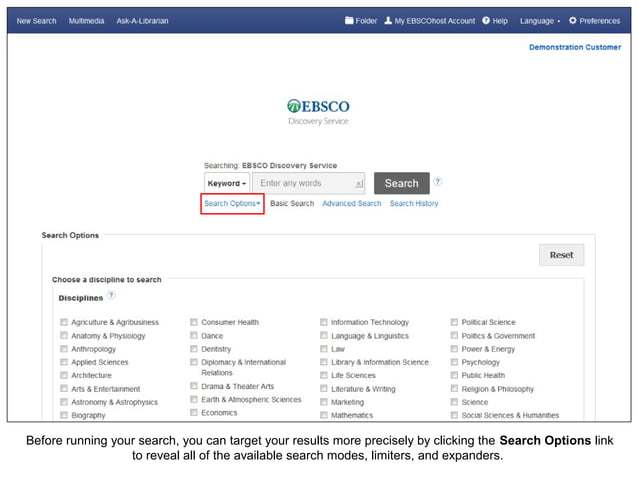 Introduction to EBSCO Discovery Service | PPT