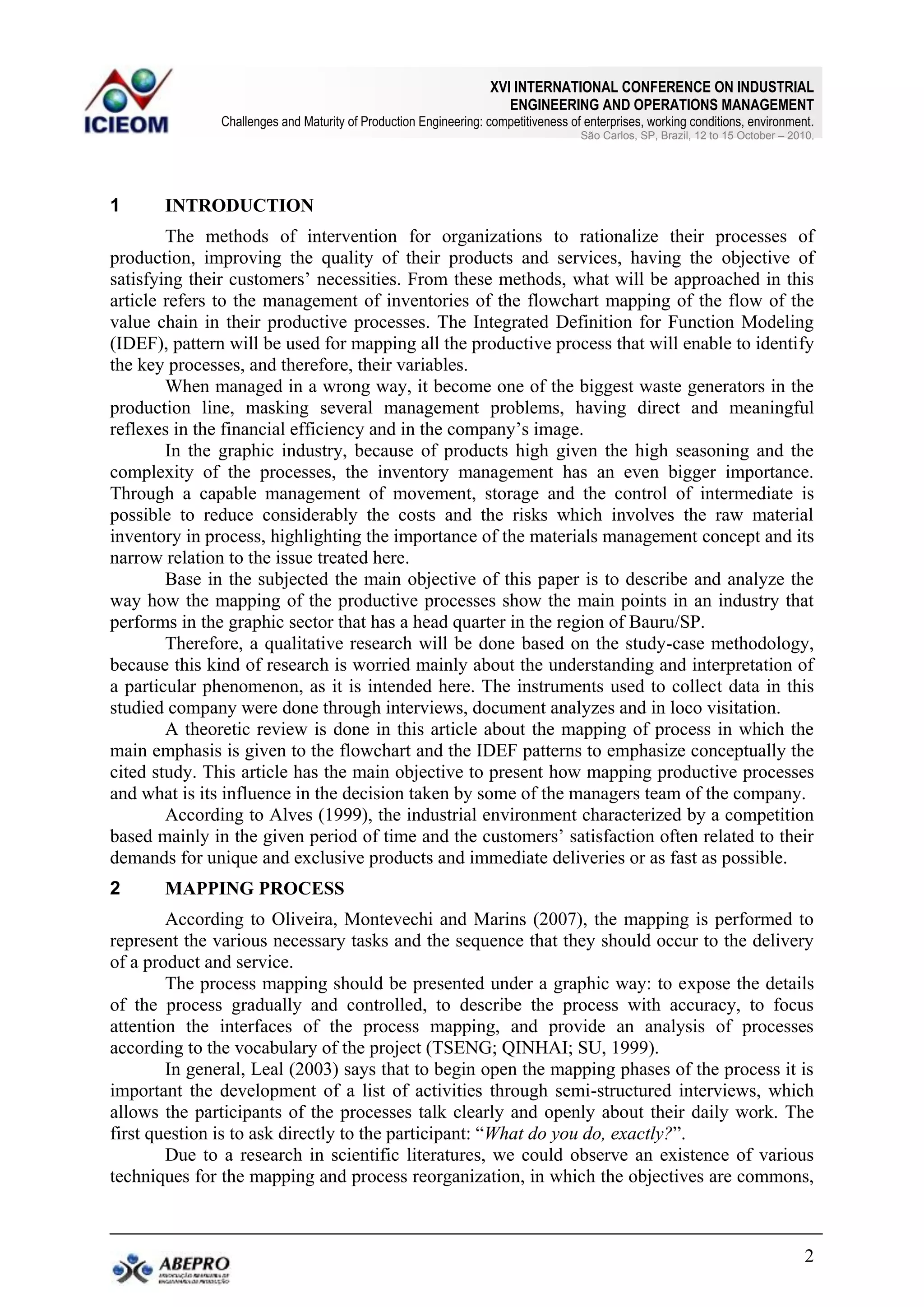 ANALYSIS BETWEEN PROCESS MAPPINGS USING IDEF0 AND FLOWCHART | PDF