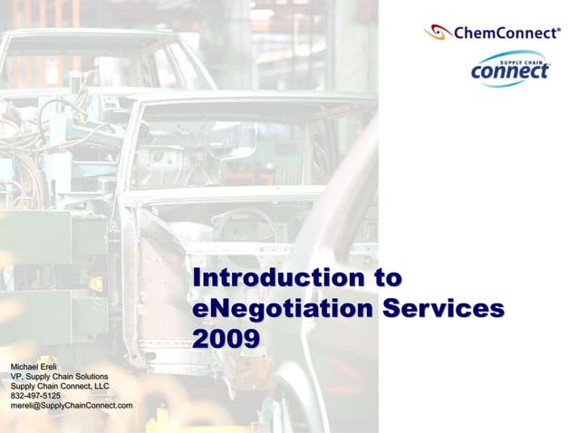 E Negotiations Introduction | PPT