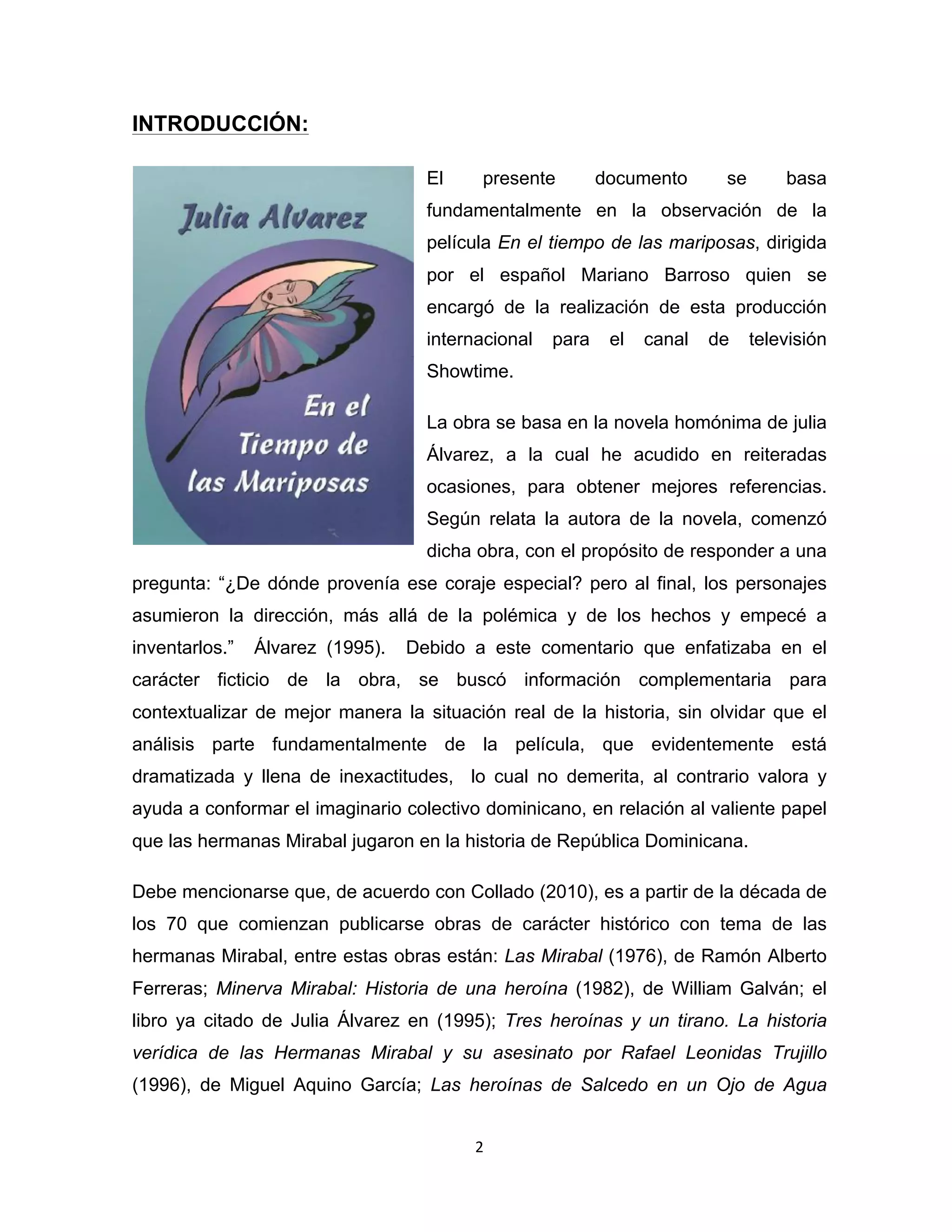 En el tiempo de las mariposas | PDF