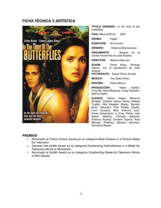 En el tiempo de las mariposas | PDF